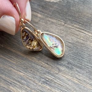 Alquimia | Jewelry | Natural Avalon Shell Gold Drop Earrings Set | Poshmark